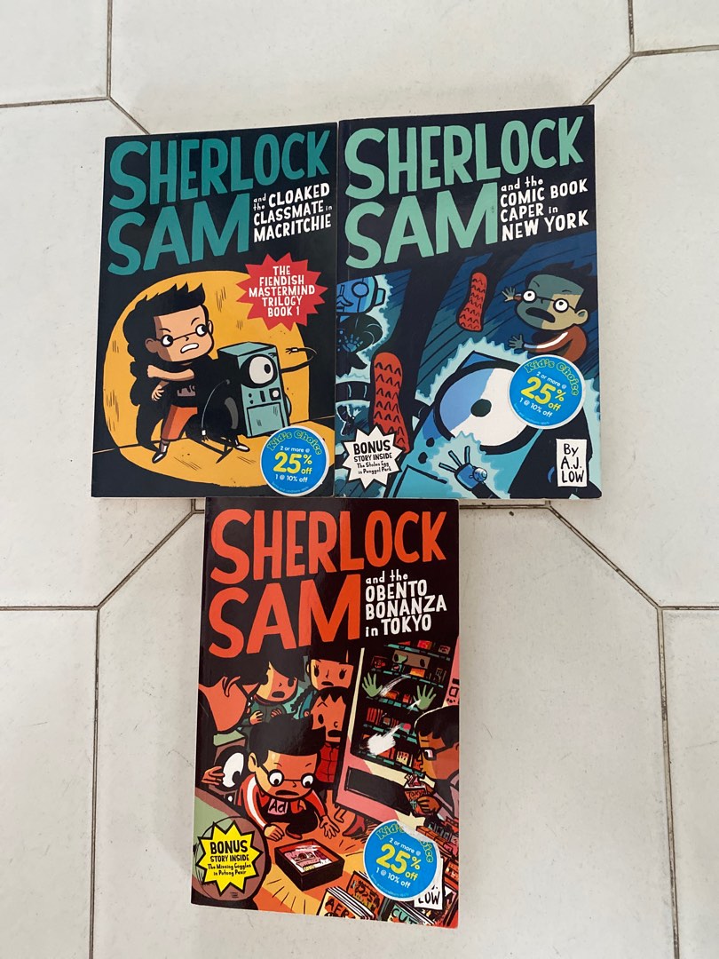 3 X ( bundle of 3) Sherlock Sam Books as shown (C C) , Hobbies & Toys ...