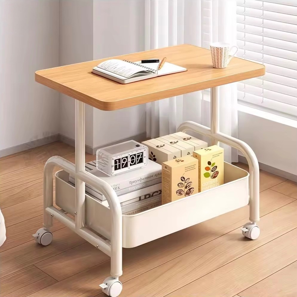 Adjustable Desktop Laptop Table | Wheeled Mobile Study Table ...