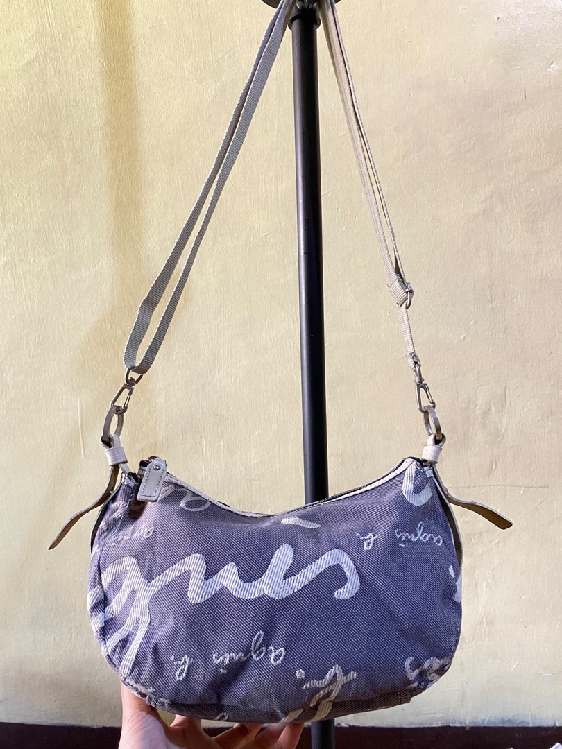 aguis h. voyage Vintage Denim sling bag, Women's Fashion, Bags ...