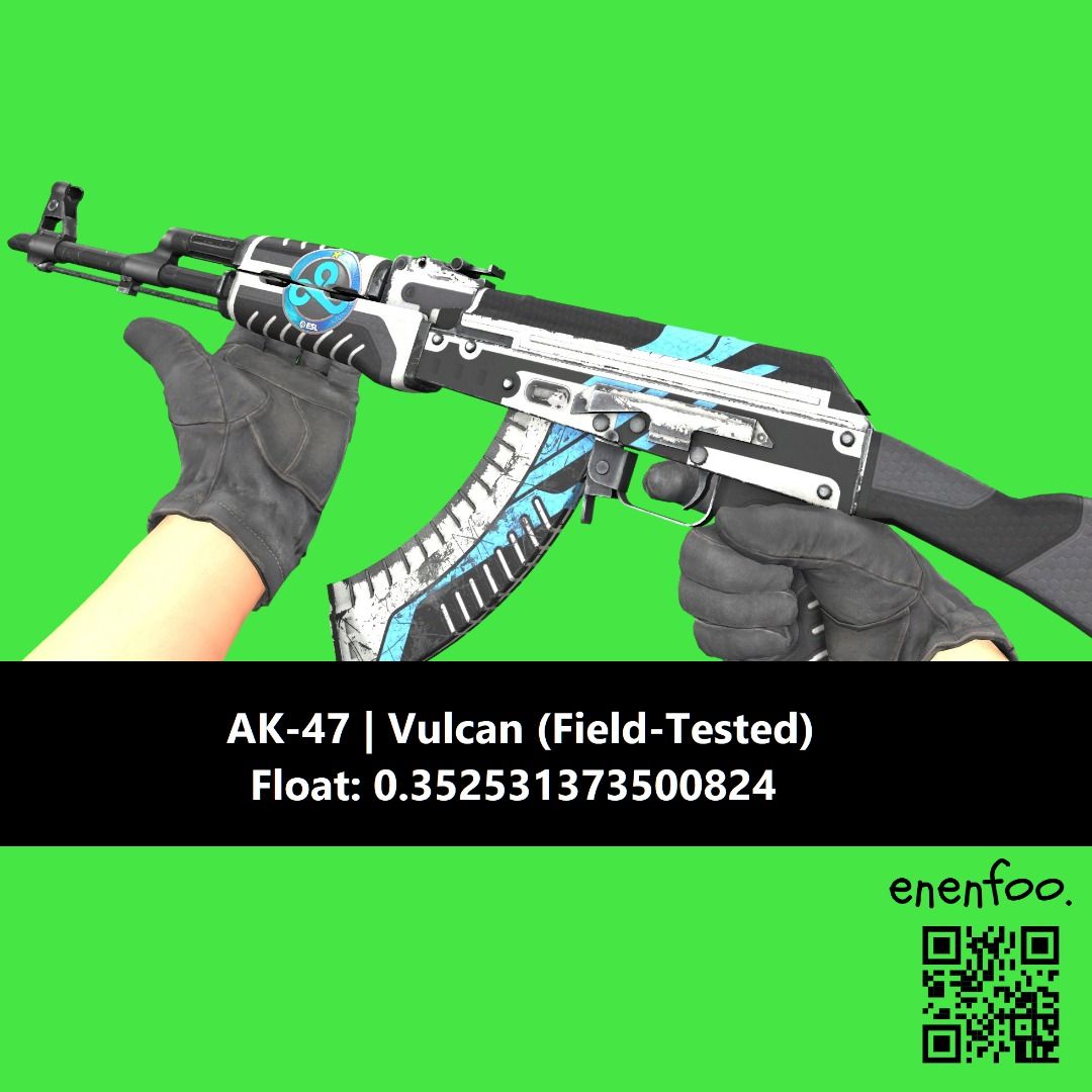 AK-47 VULCAN FIELD TESTED FT CS2 SKINS KNIFE ITEMS CSGO COUNTER STRIKE ...