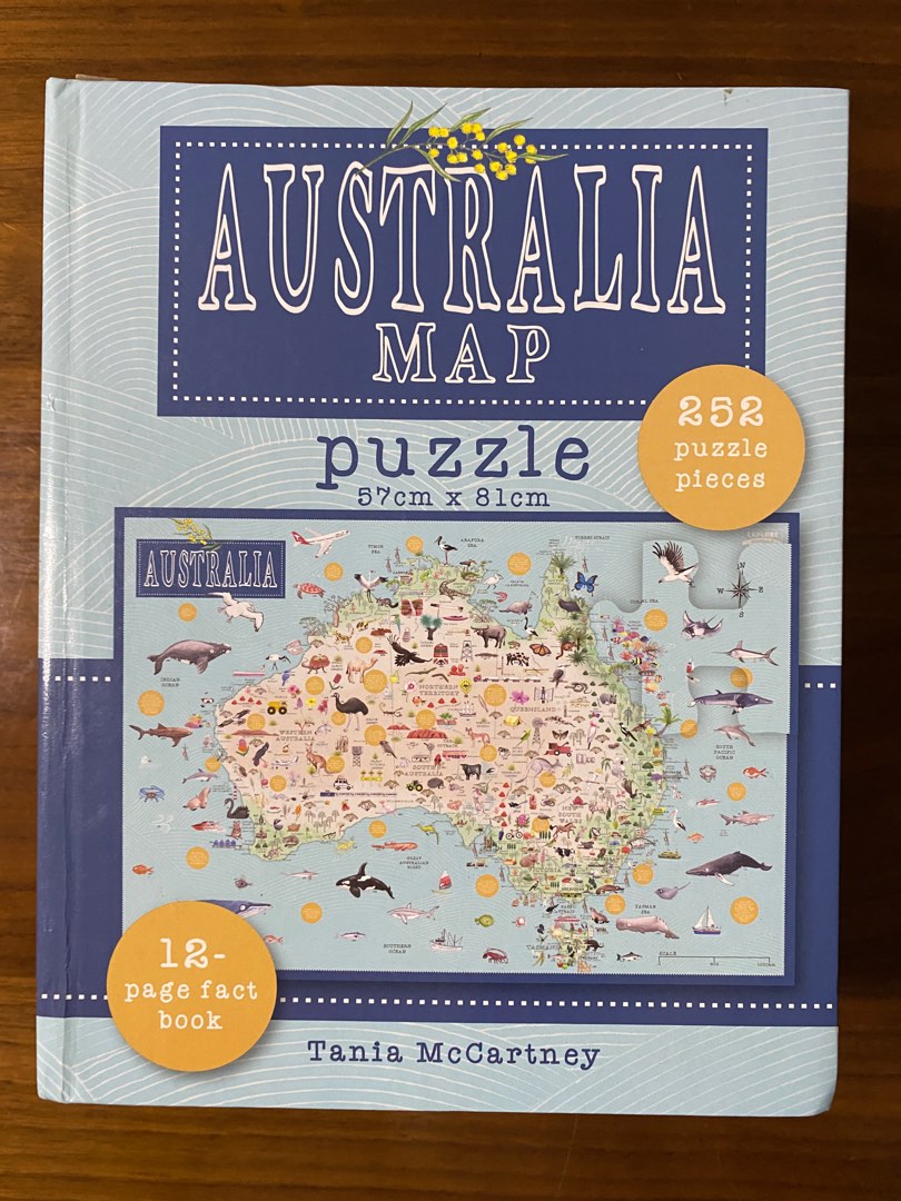 Australian Map Puzzle, Hobbies & Toys, Toys & Games on Carousell