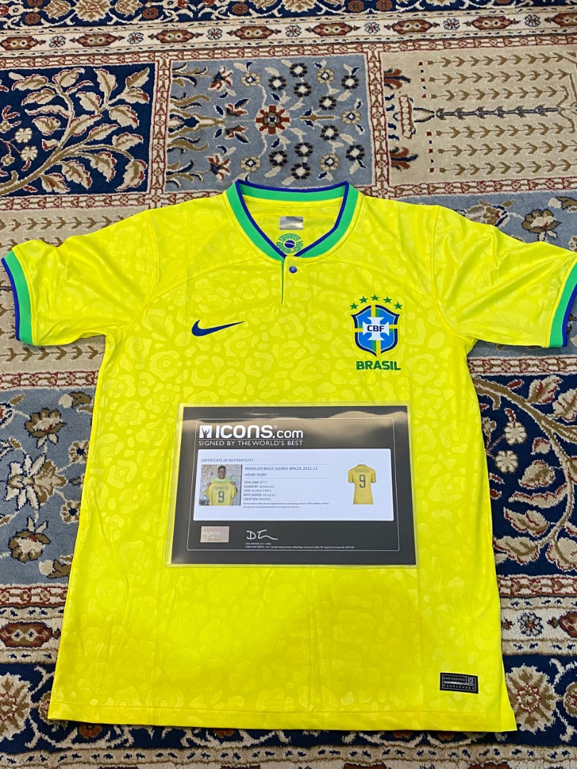 AUTHENTIC (ICONS) AUTOGRAPH JERSEY - RONALDO NAZARIO (R9) DELUXE ...