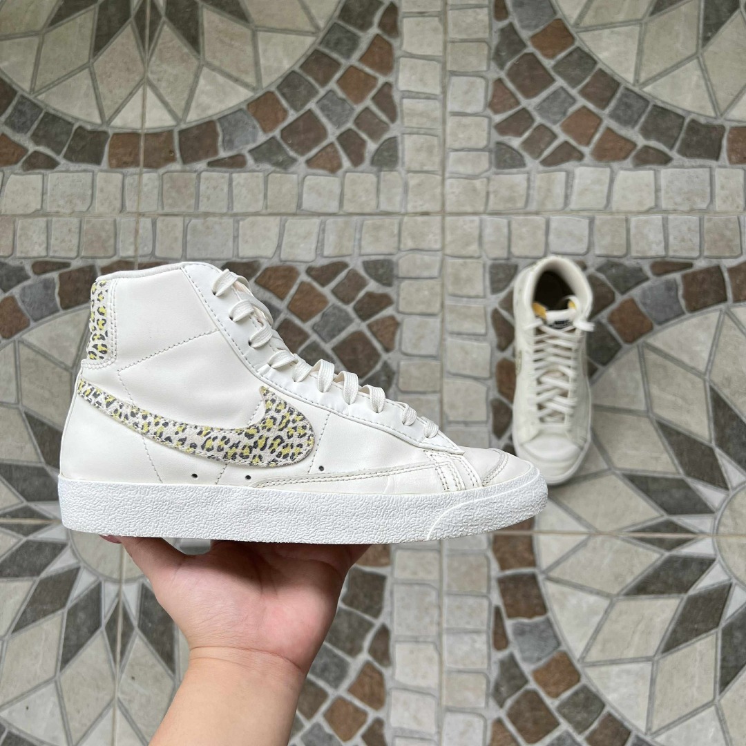 Authentic Women's Nike Blazer Mid '77 SE Lemon Leopard (DH9633-100 ...