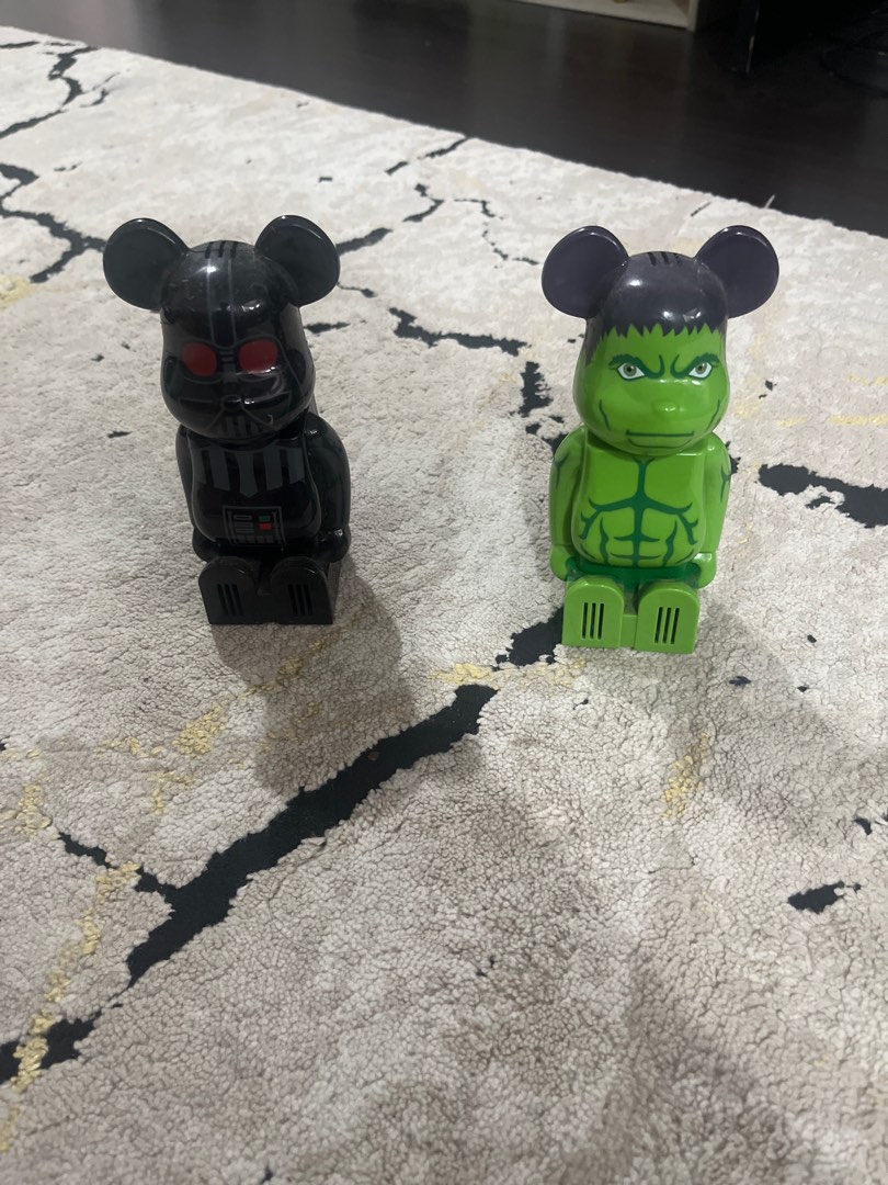 Bearbrick Darth Vader & Hulk Figures, Hobbies & Toys, Toys & Games on ...