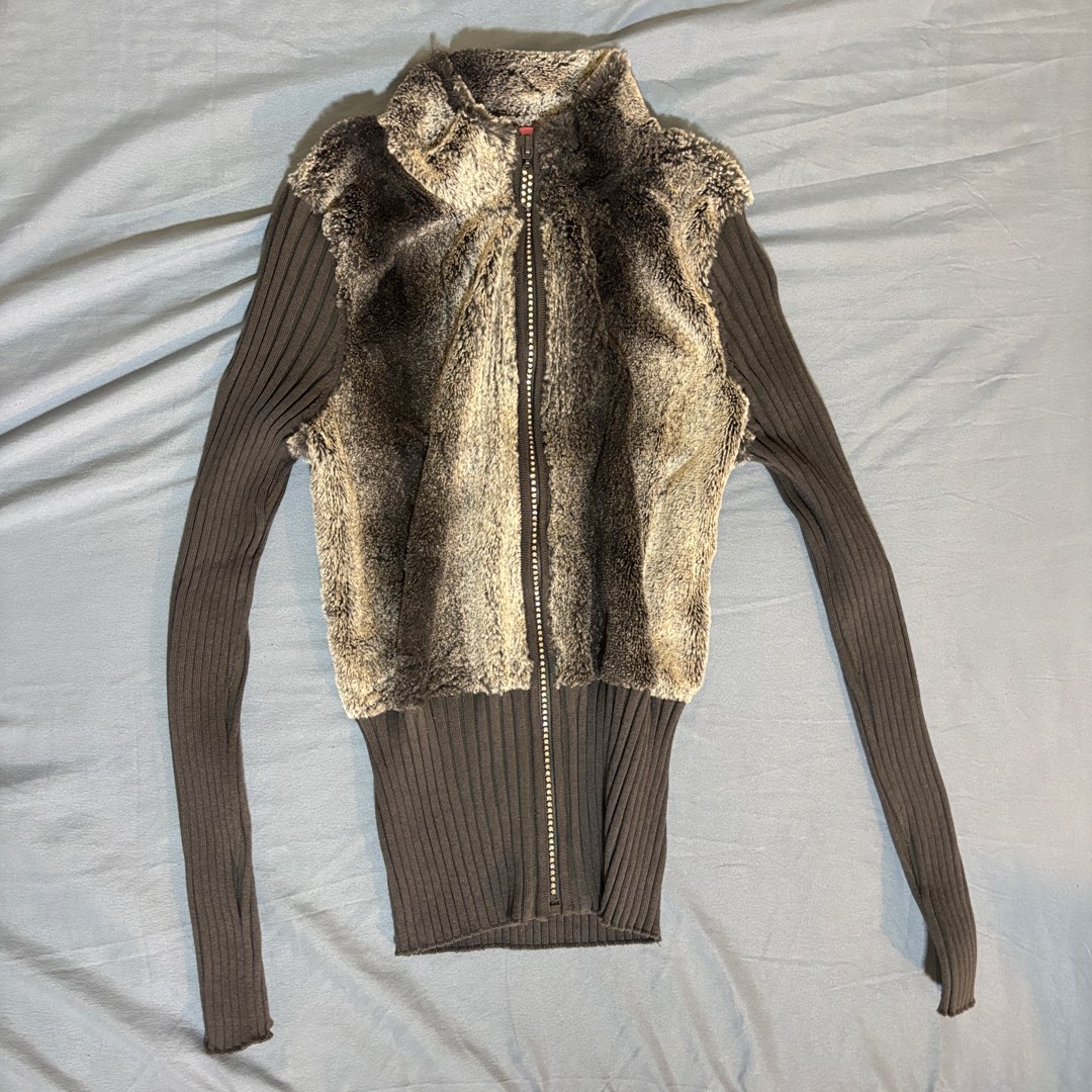 Belldini Fur Studded Jacket, Women's Fashion, Coats, Jackets and ...