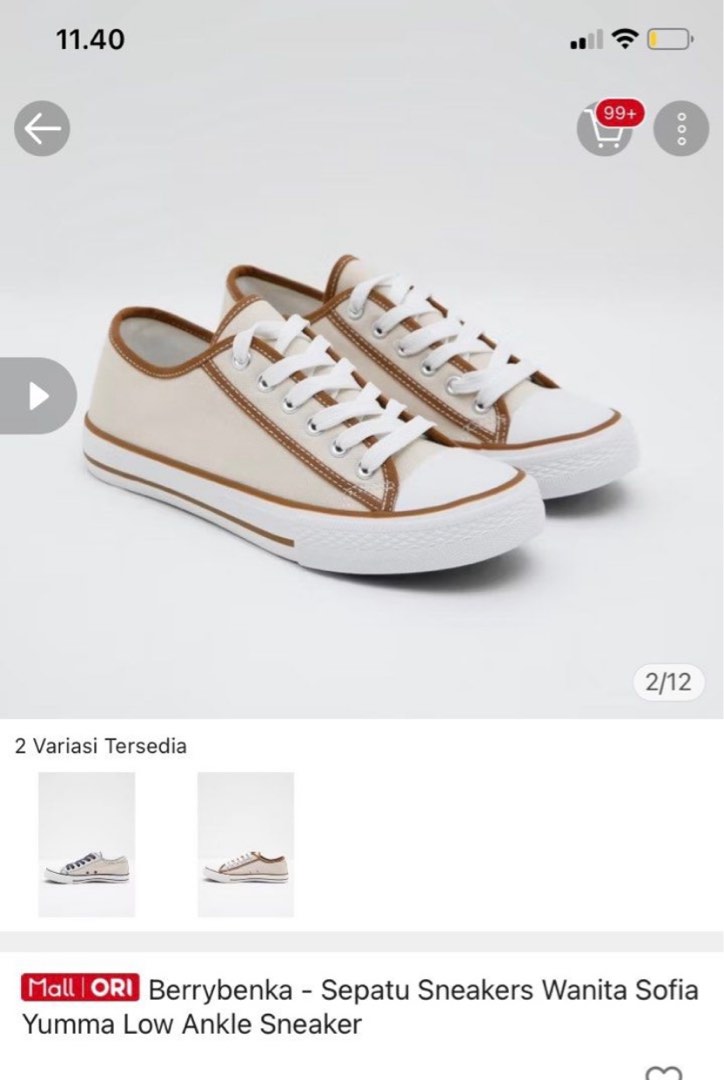 Berrybenka sneaker, Fesyen Wanita, Sepatu di Carousell