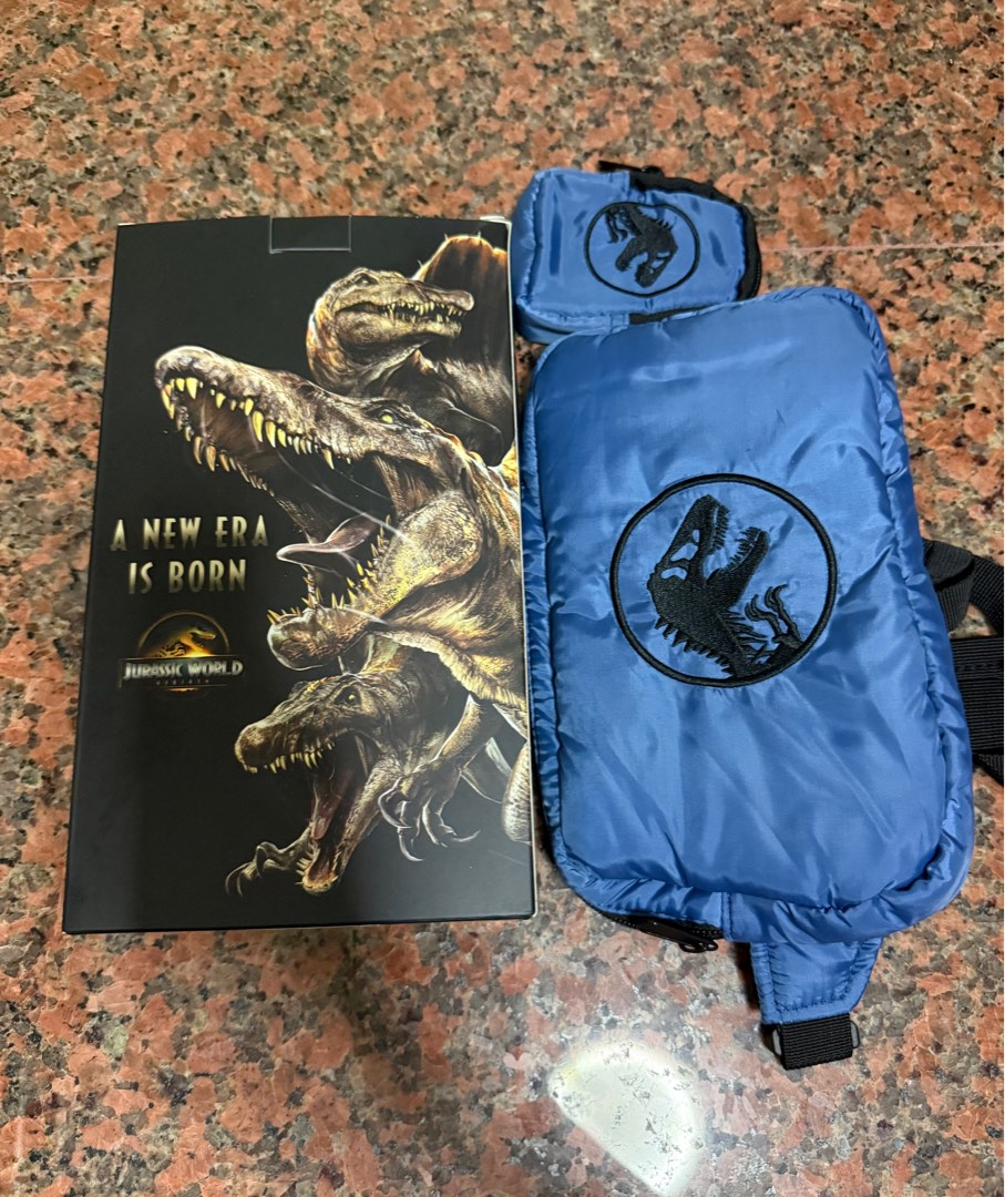 [BLUE][EXCLUSIVE] Jurassic World Rebirth Crossbody Bag + Mini Pouch ...
