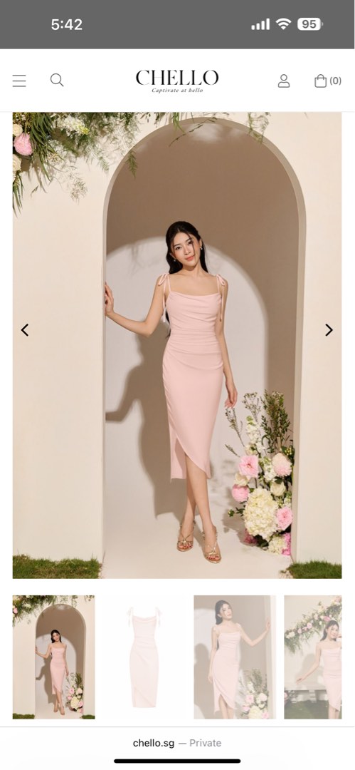 Chello Pink Midi Dress, Women's Fashion, Dresses & Sets, Dresses on ...