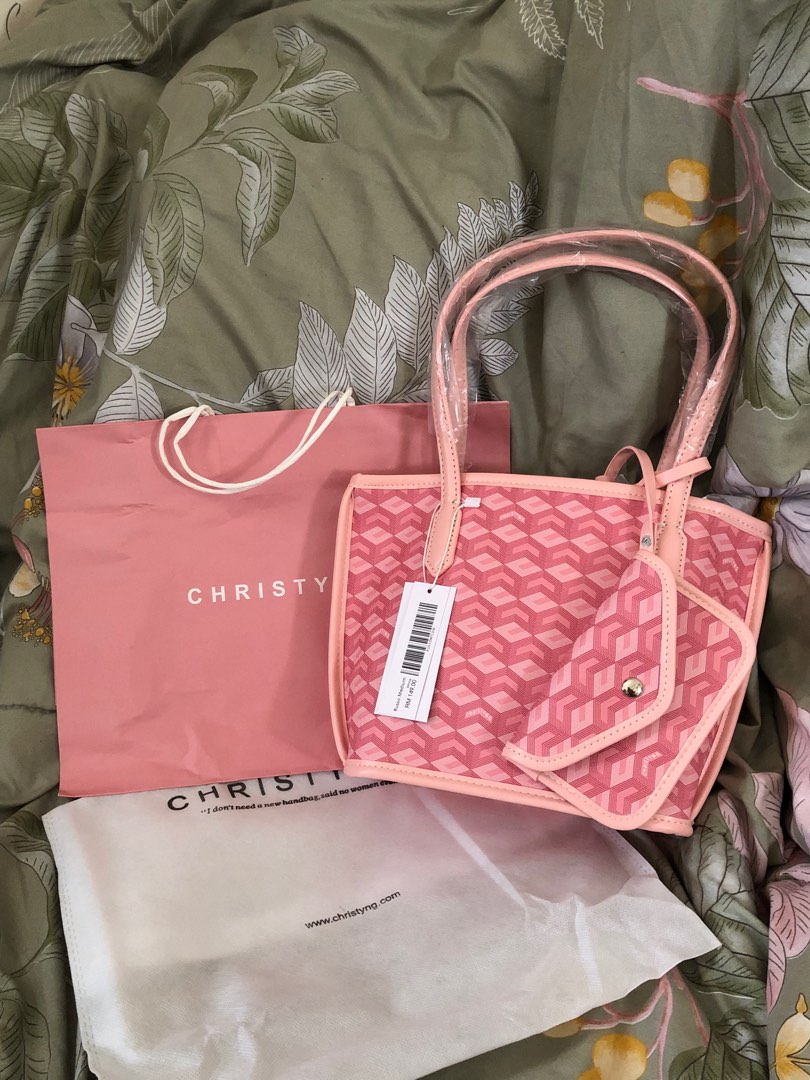 Christy ng mini rusao pink, Fesyen Wanita, Tas & Dompet di Carousell
