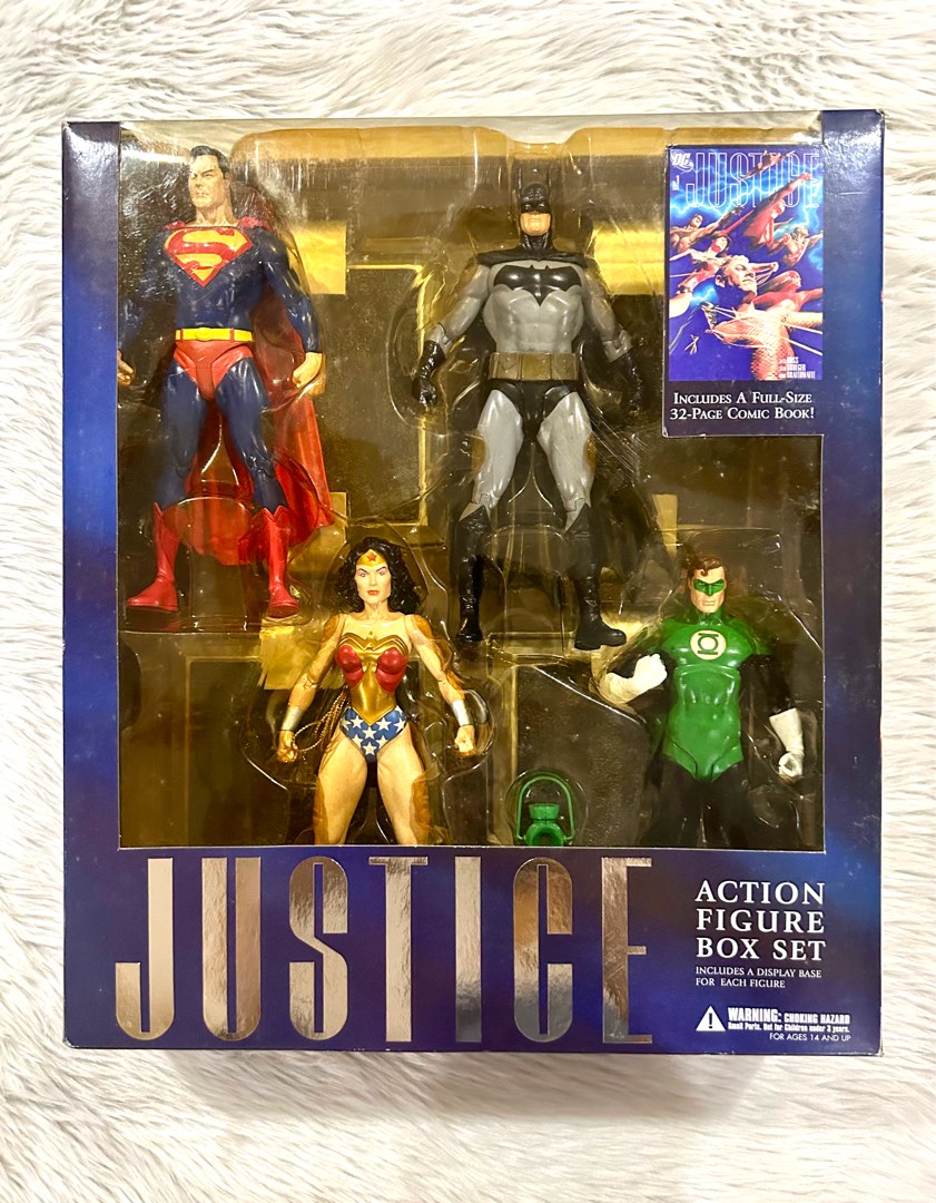 DC JUSTICE LEAGUE ALEX ROSS JUSTICE ACTION FIGURE BOX SET, Hobbies ...