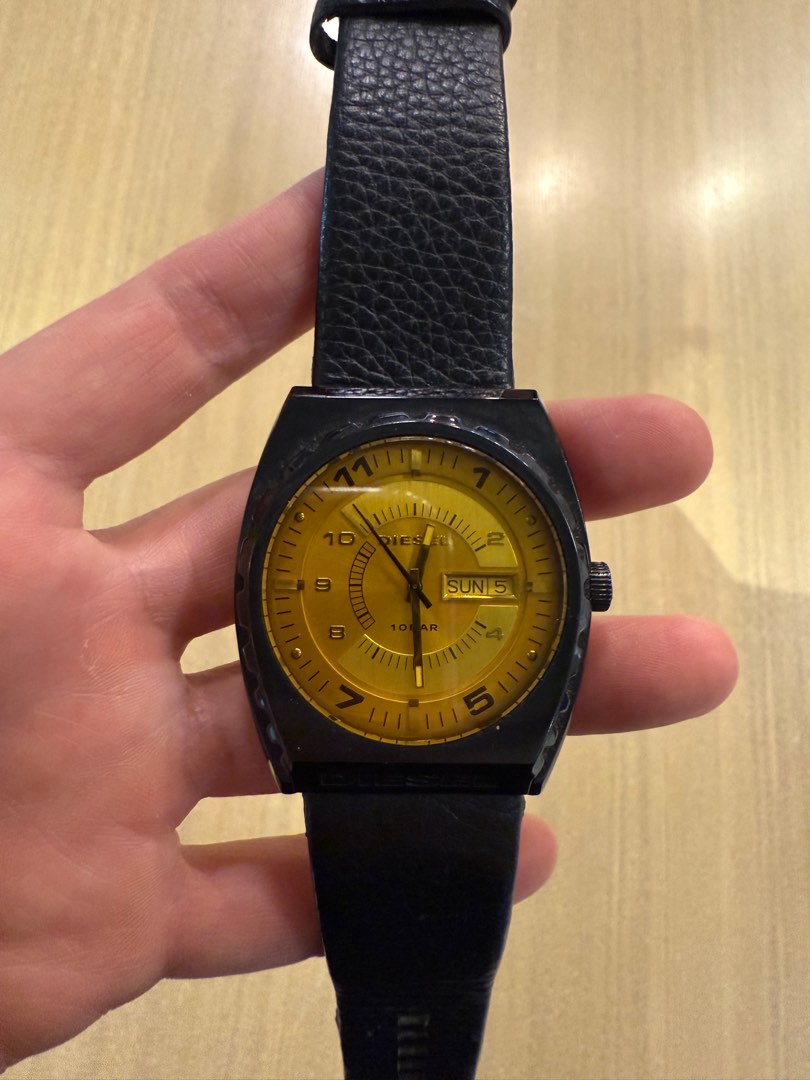 Collectable vintage Diesel Watch - Black and Gold, Men's Fashion ...