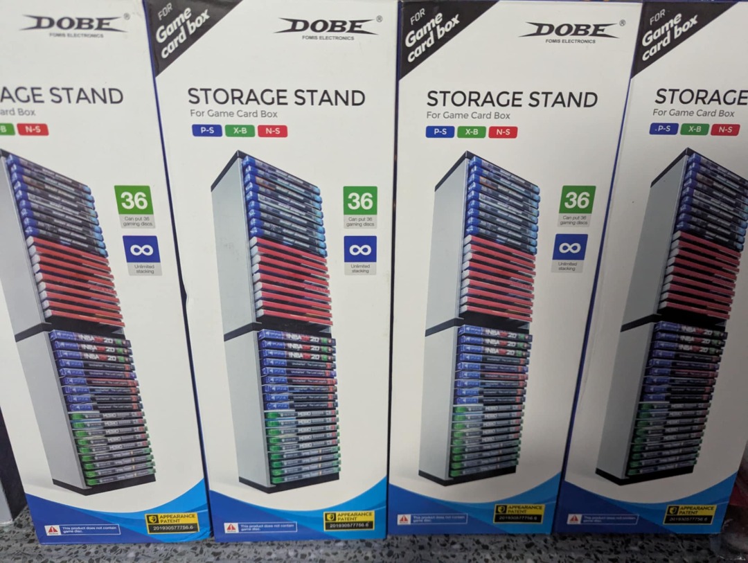 DOBE 36 Slot Game Disc Storage Stand, Video Gaming, Gaming Accessories ...