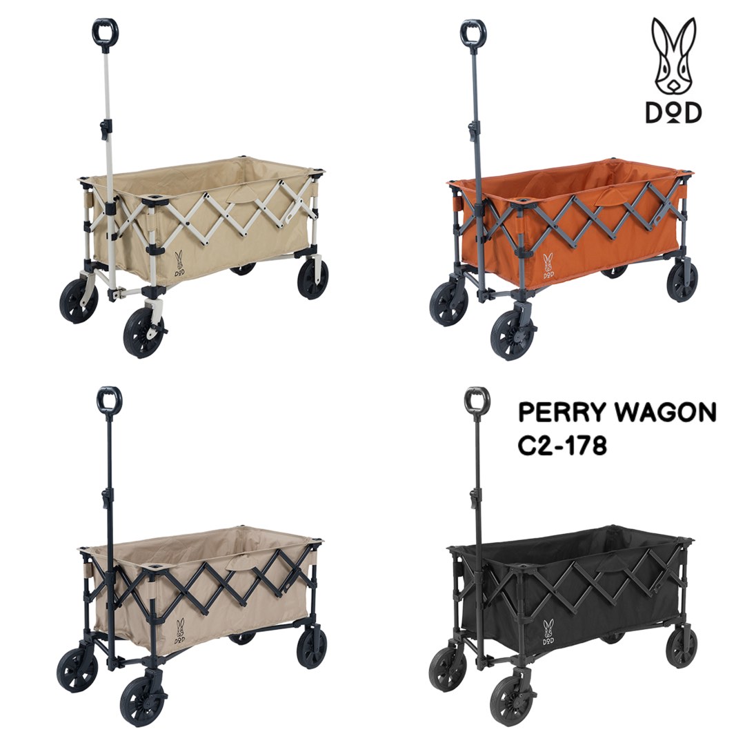 DOD PERRY WAGON 戶外露營拉車 C2-178-BK C2-178-TN C2-178-OR C2-178-BG, 運動產品, 行 ...
