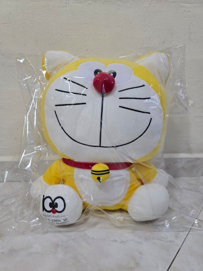 Doraemon Yellow Plush Toy, Hobbies & Toys, Toys & Games on Carousell