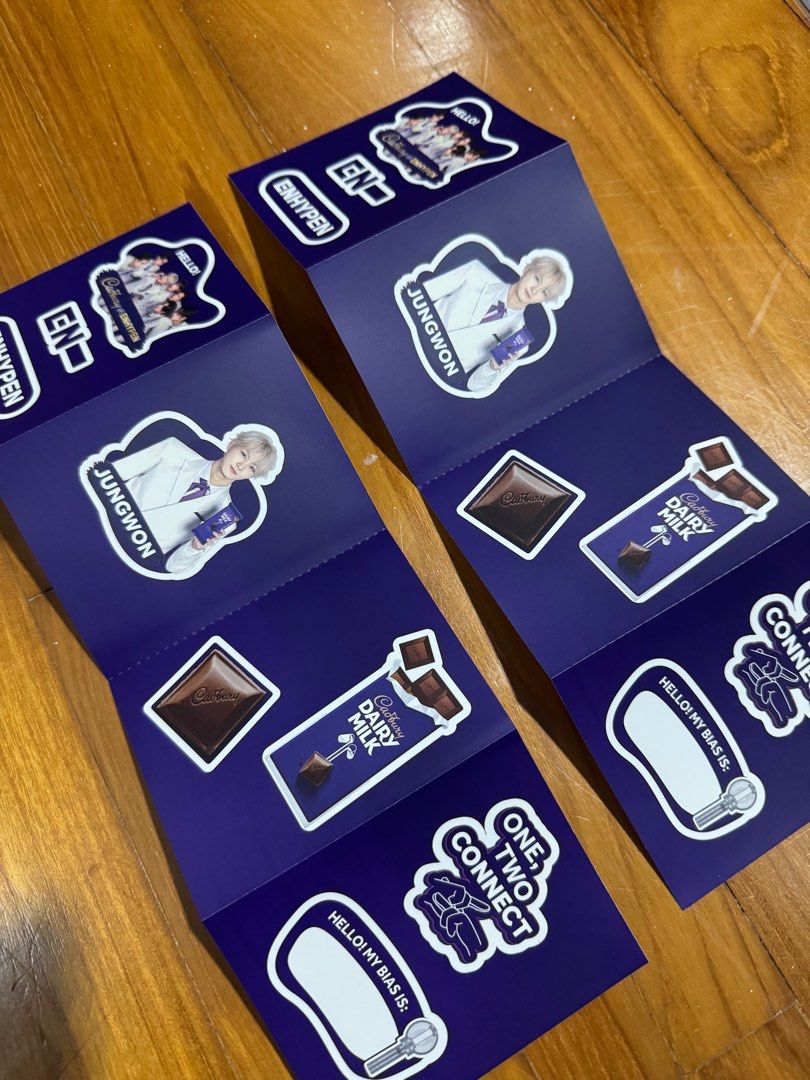 ENHYPEN Cadbury Sticker Jungwon Hoon Heeseung, Hobbies & Toys ...