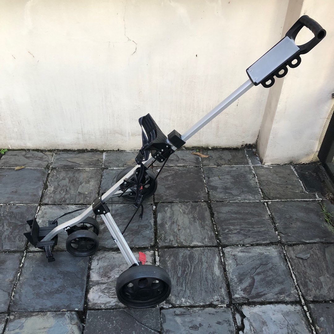 Golf Push Pull Cart - 3 Wheel Push Pull Cart, Sports Equipment, Sports ...