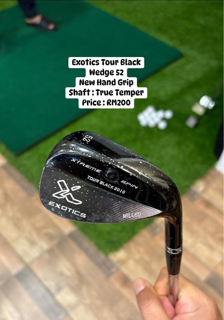 Golf Wedge 52 Exotics Tour Black, Sports Equipment, Sports & Games ...