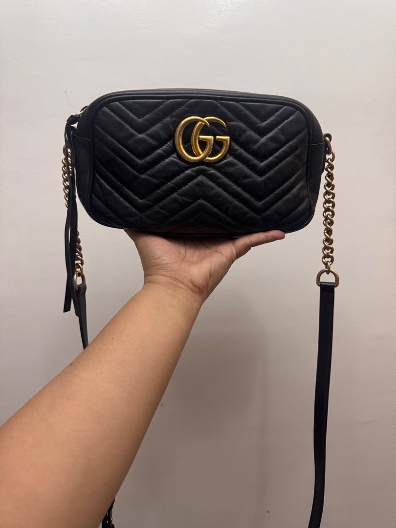 Gucci Marmont GG Camera bag in Medium size, Luxury, Bags & Wallets on ...