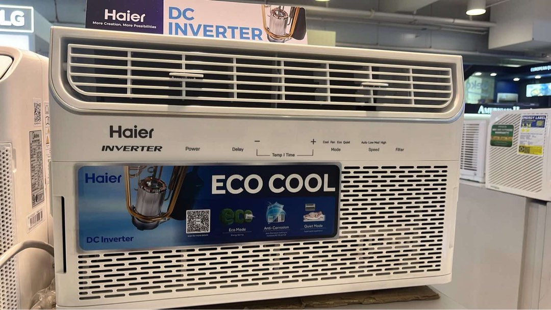 HAIER WINDOW TYPE INVERTER AIR CONDITIONER, TV & Home Appliances, Air ...