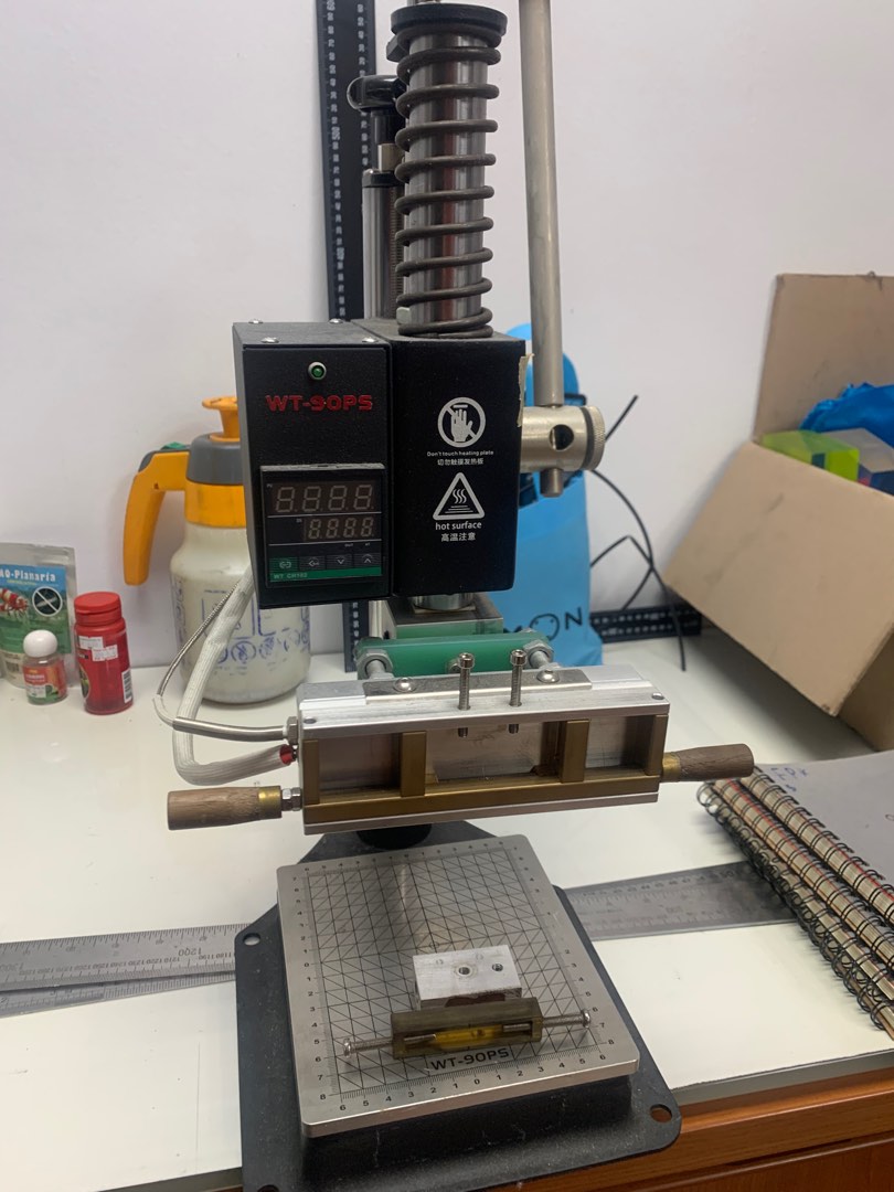 Hot stamp stamping machine with alphabet fonts, Hobbies & Toys ...