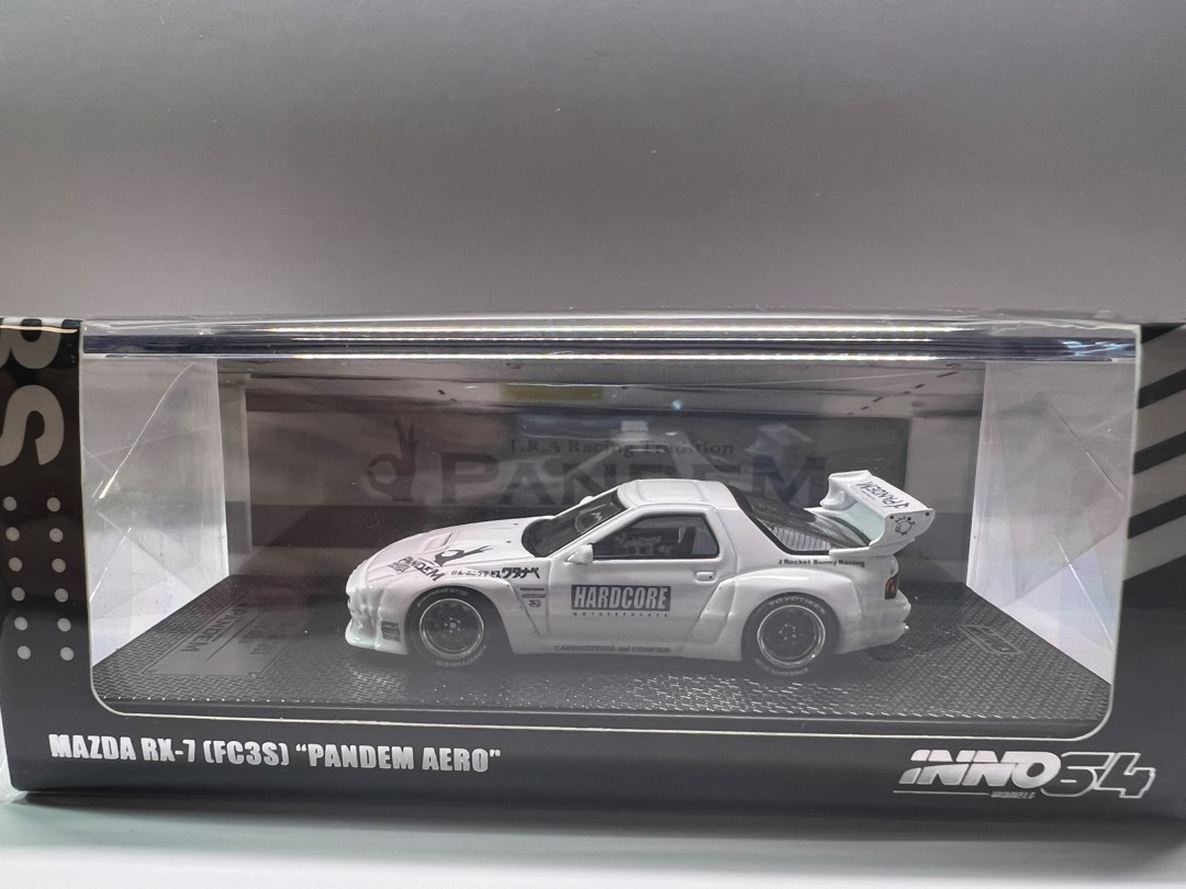 Inno64 Mazda RX-7 FC3S Pandem Aero Rocket Bunny - White, Hobbies & Toys ...
