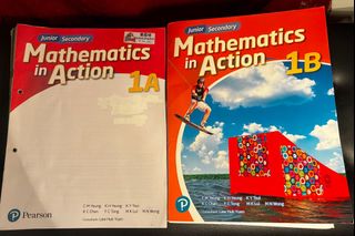 Junior Secondary Mathematics in Action 1A 1B, 興趣及遊戲, 書本 & 文具, 教科書 - Carousell