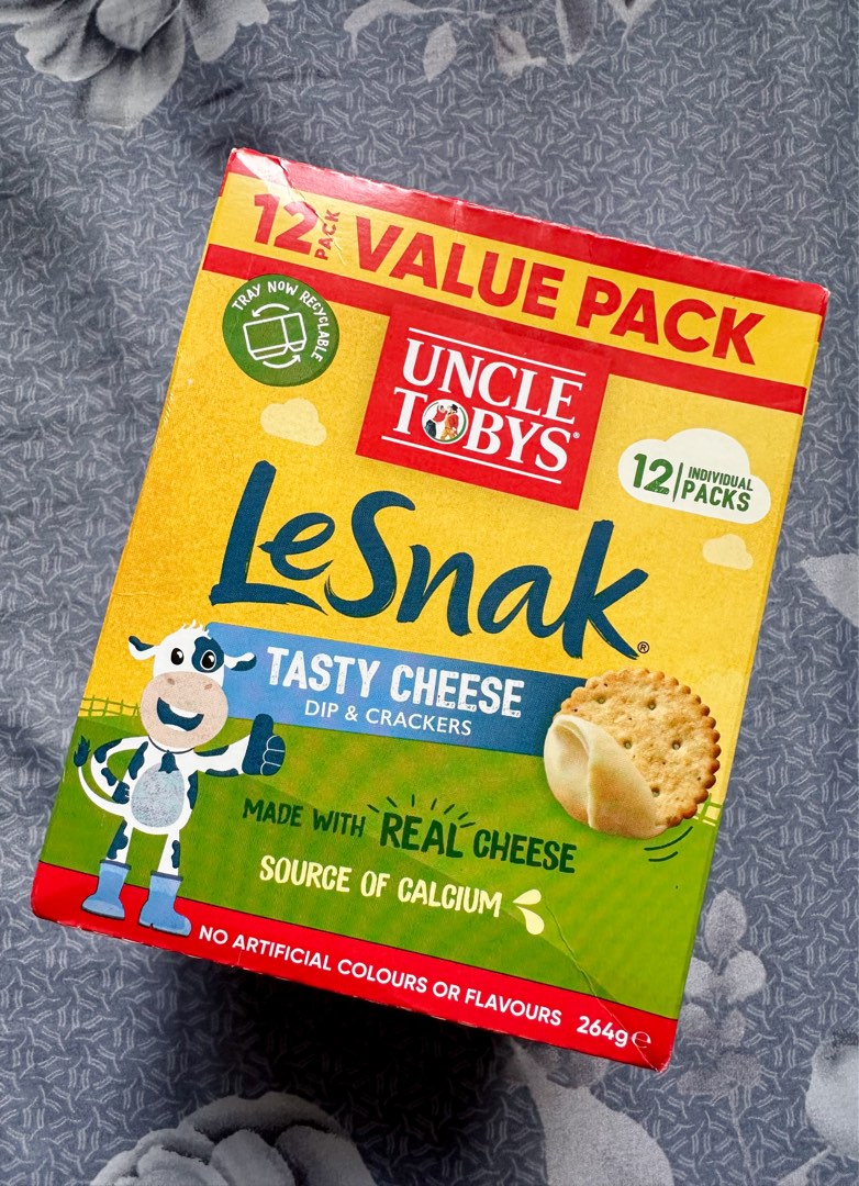 🔥清貨價🔥 澳洲直送🇦🇺 Uncle Tobys🧀 Le Snak 車打芝士餅乾(264g), 嘢食 & 嘢飲, 包裝食物&即食食物 ...