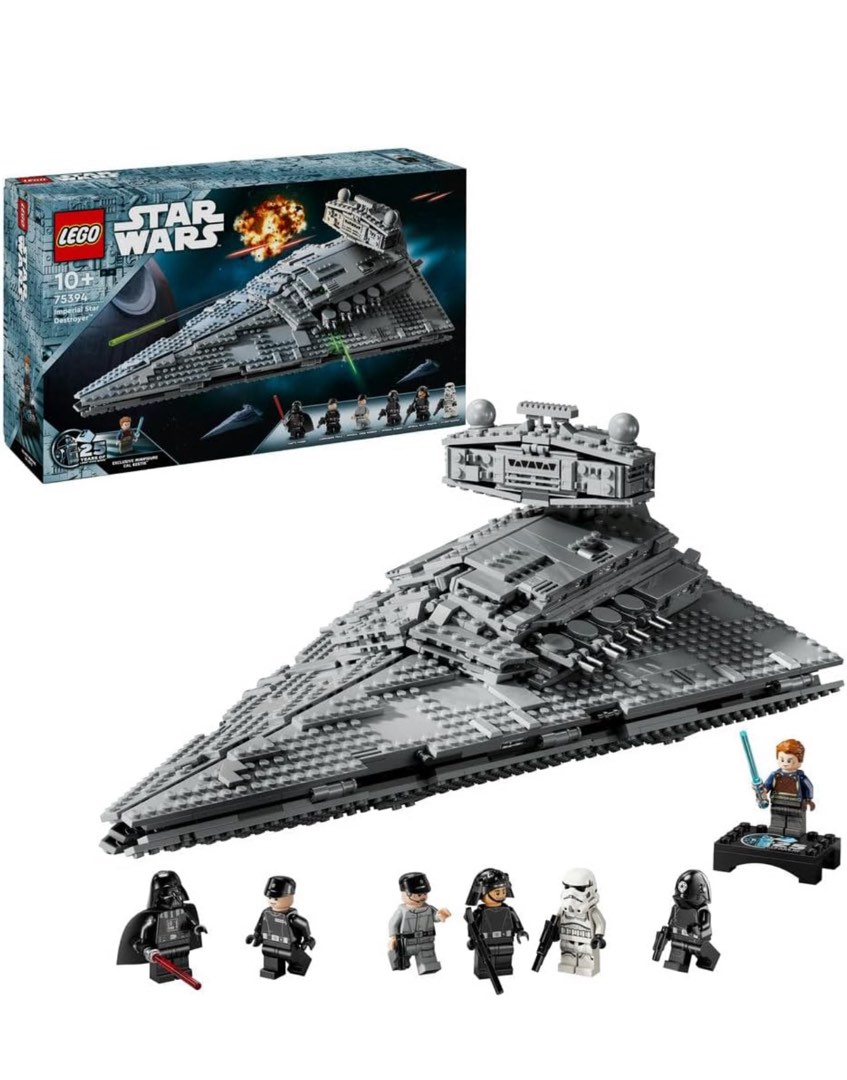 LEGO Star Wars Imperial Star Destroyer Starship 75394 Buildable Toy ...