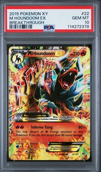 Low Pop PSA 10 2015 Mega Pokemon Xy Breakthrough 22 M Houndoom Ex ...