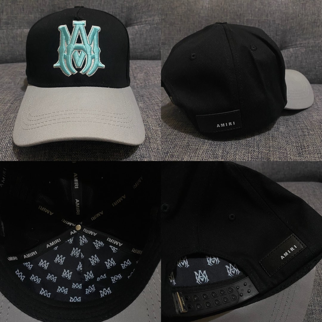 MA STAGGERED AMIRI FULL CANVAS HAT, Men's Fashion, Watches ...