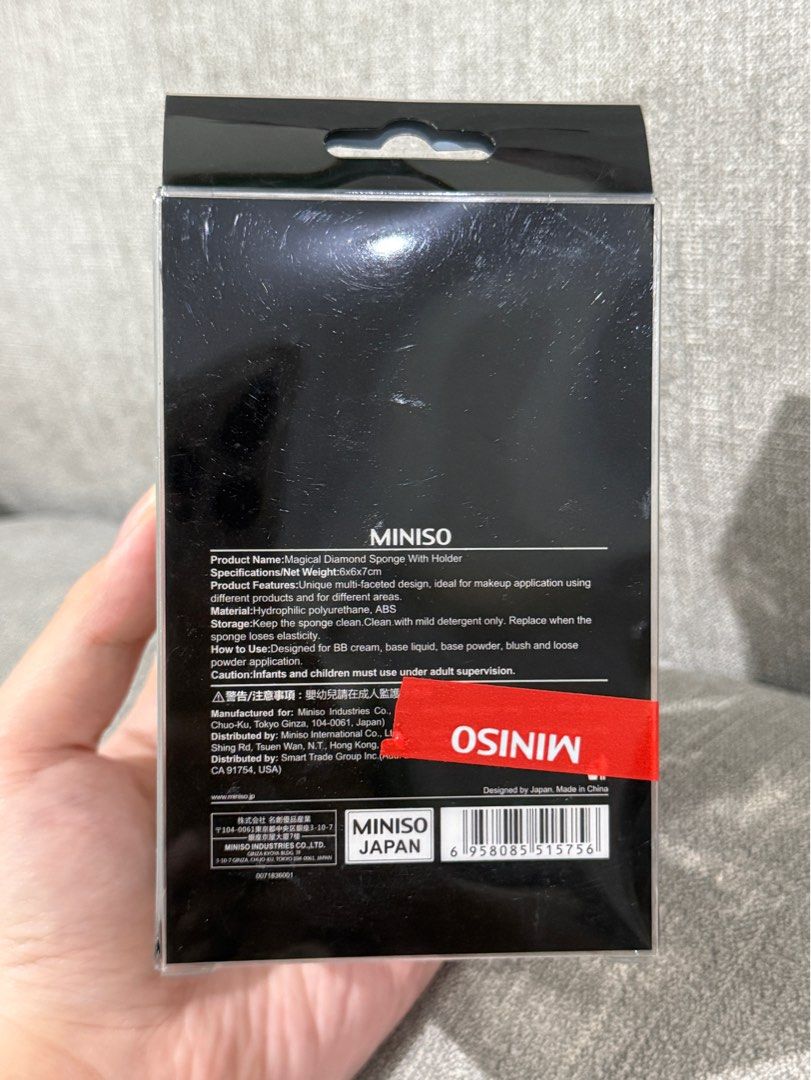 Miniso Sponge Make Up Diamond With Holder New, Kesehatan & Kecantikan ...