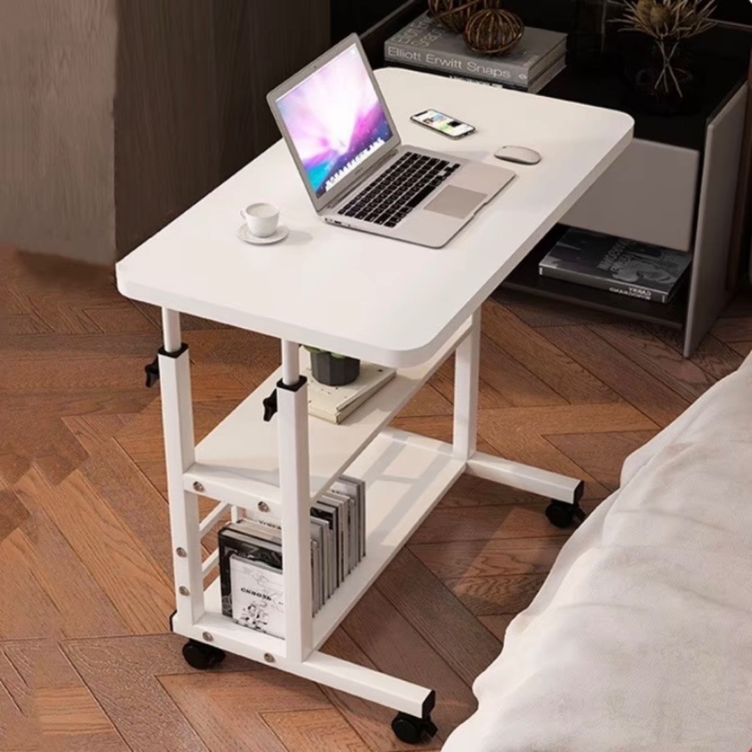 Multi Shelf Laptop Table | Adjustable Height Laptop Table | Bedside ...