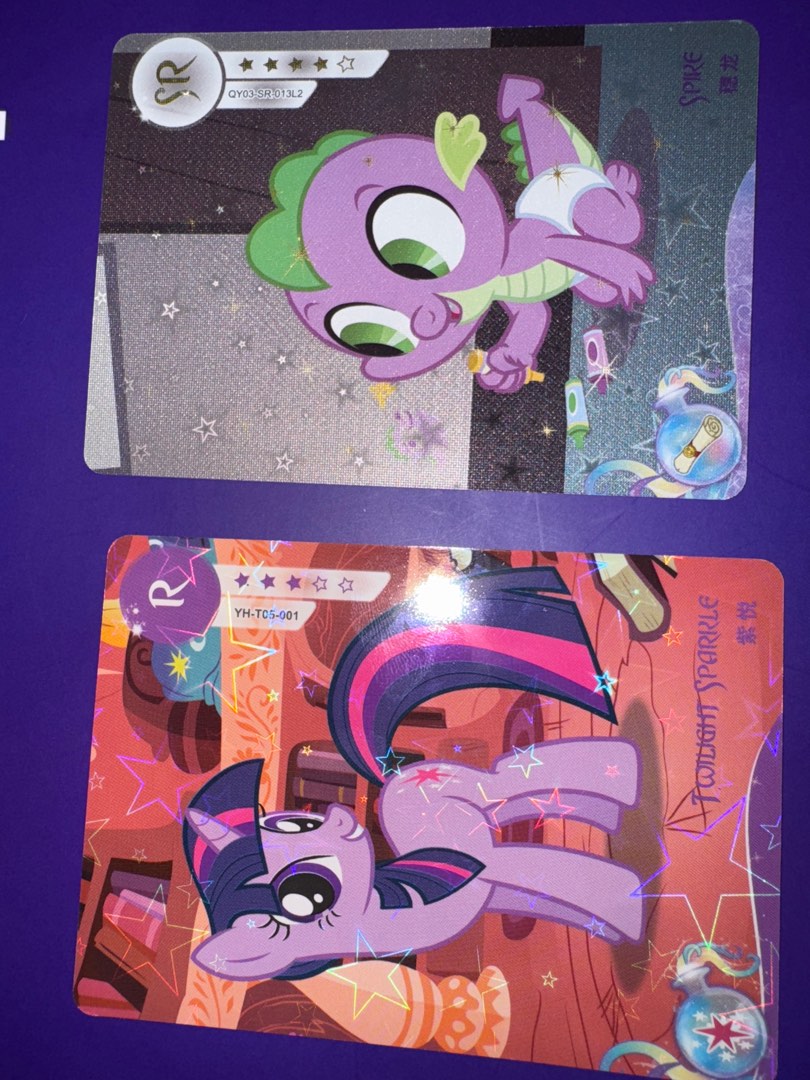 My Little Pony Trading Cards - Spike & Twilight Sparkle, Hobbies & Toys ...