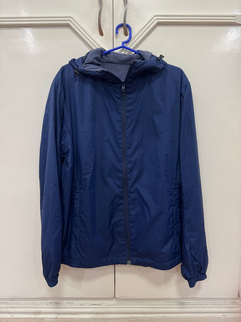 Original Uniqlo Reversible Parka Jacket, Men's Fashion, Coats, Jackets ...