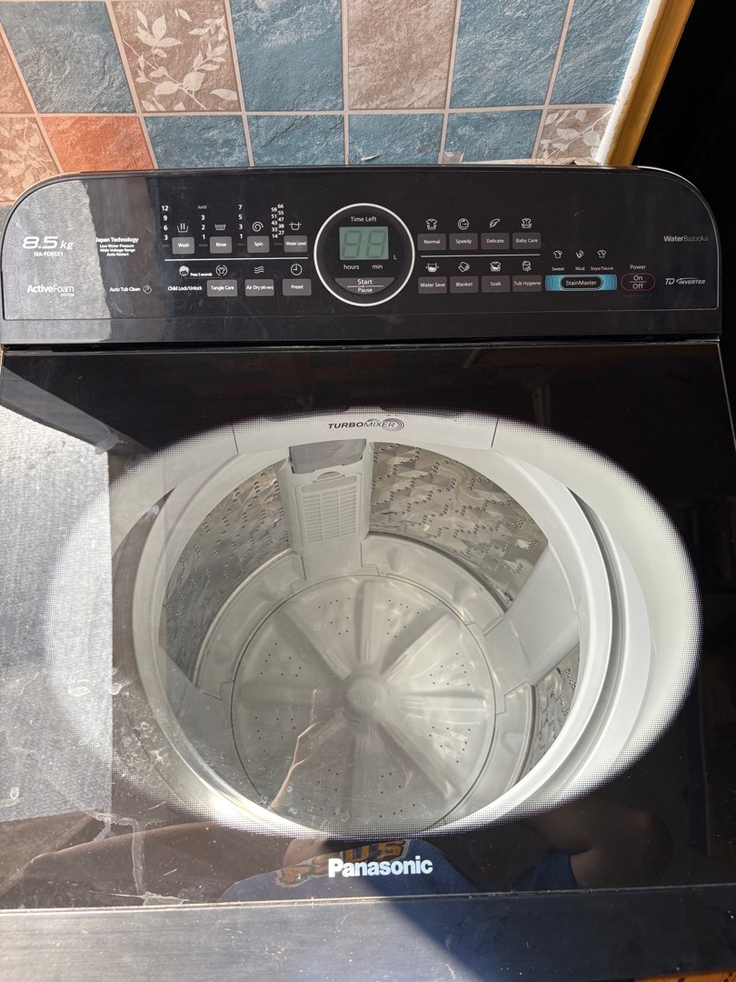 Panasonic Automatic Washing Machine Top Load WaterBazooka Technology ...