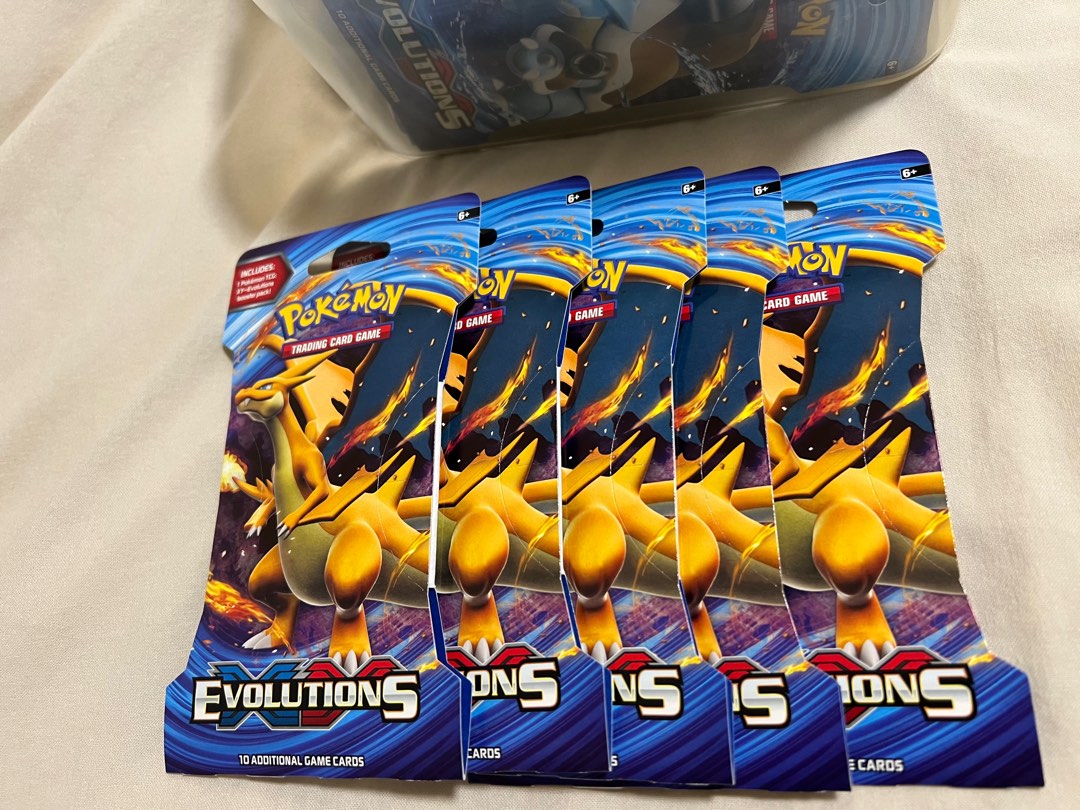 Pokemon 2016 XY Evolutions Sleeved Booster Packs. Charizard Artwork on ...