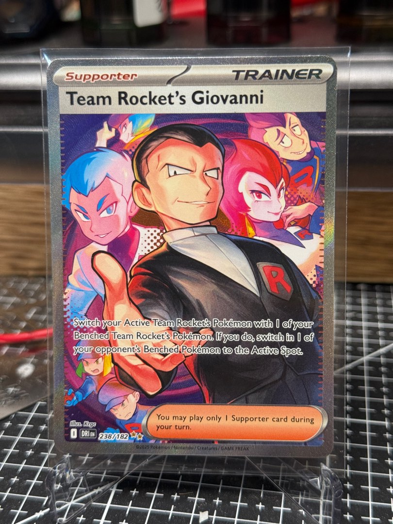 Pokemon card team rocket giovanni destined rivals raw, Hobbies & Toys ...