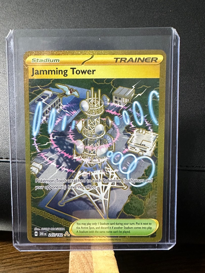 Pokemon TCG - Jamming Tower Gold Secret Rare, Hobbies & Toys, Toys ...