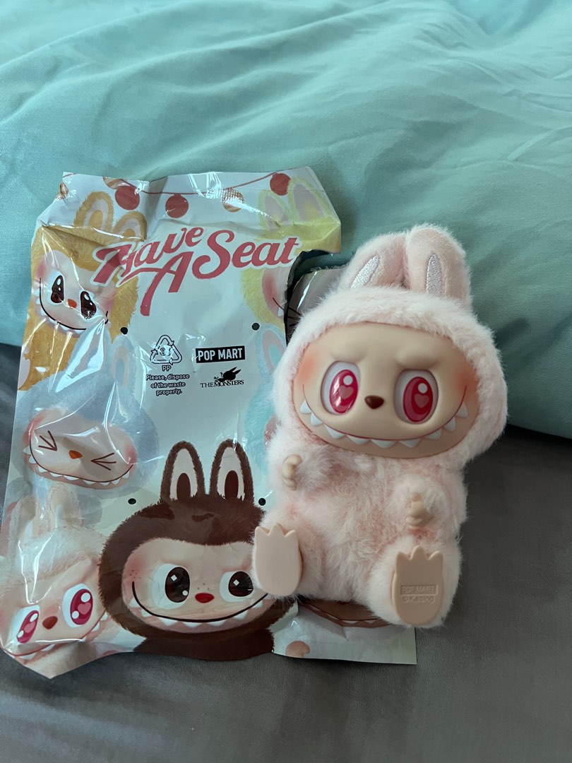 Popmart labubu pink (original), Everything Else, Others on Carousell