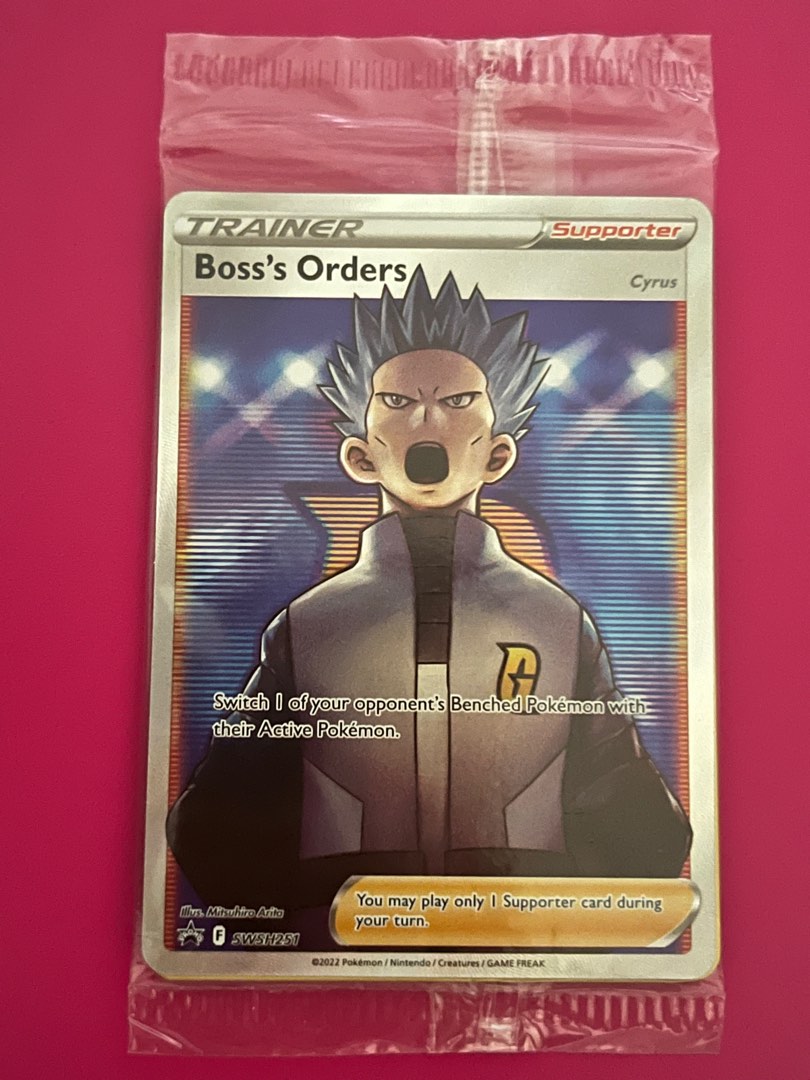 PTCG TCG Pokemon Card Boss Order Cyrus Black Star Promo, Hobbies & Toys ...