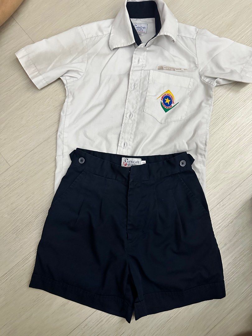 Punggol View Primary School Uniform Set, Babies & Kids, Babies & Kids ...