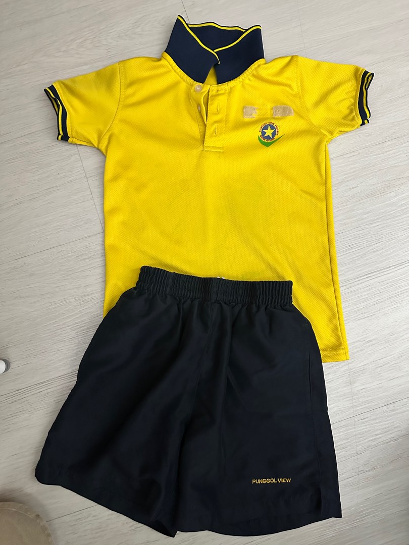 Punggol View Primary School Uniform Set, Babies & Kids, Babies & Kids ...