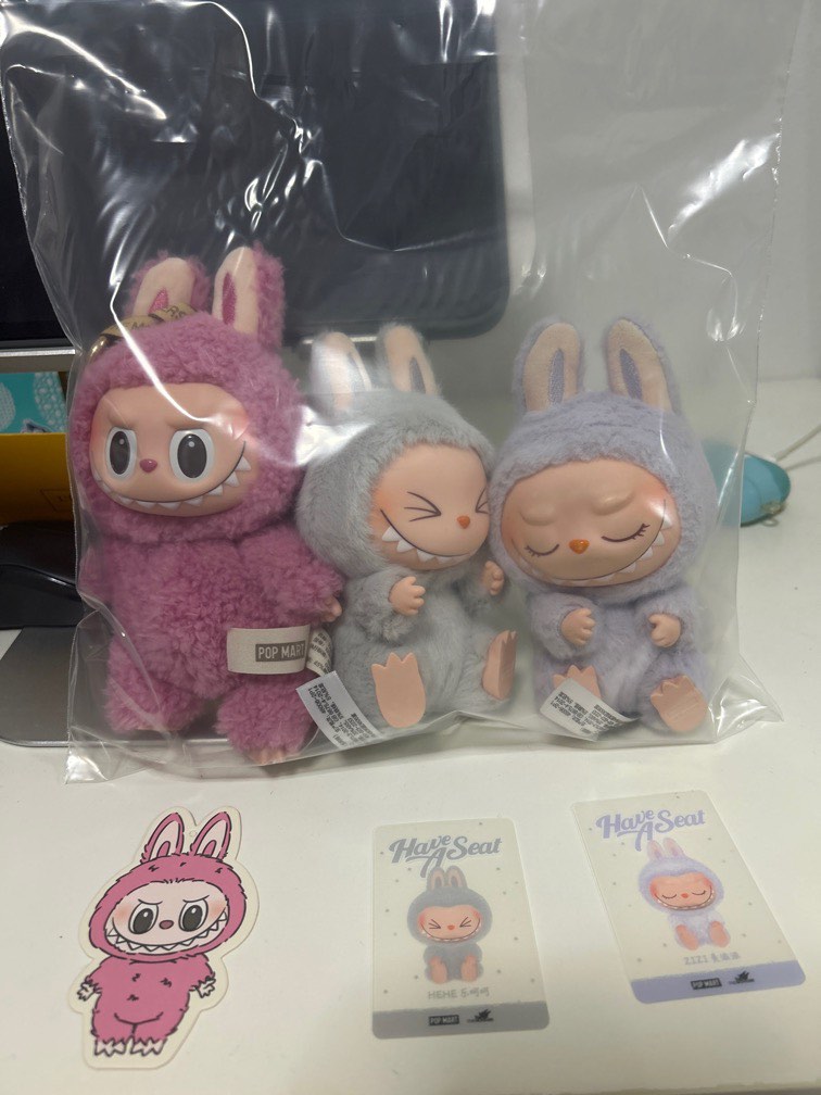 Selling Authentic Labubu (no box, only card and the toy), Hobbies ...