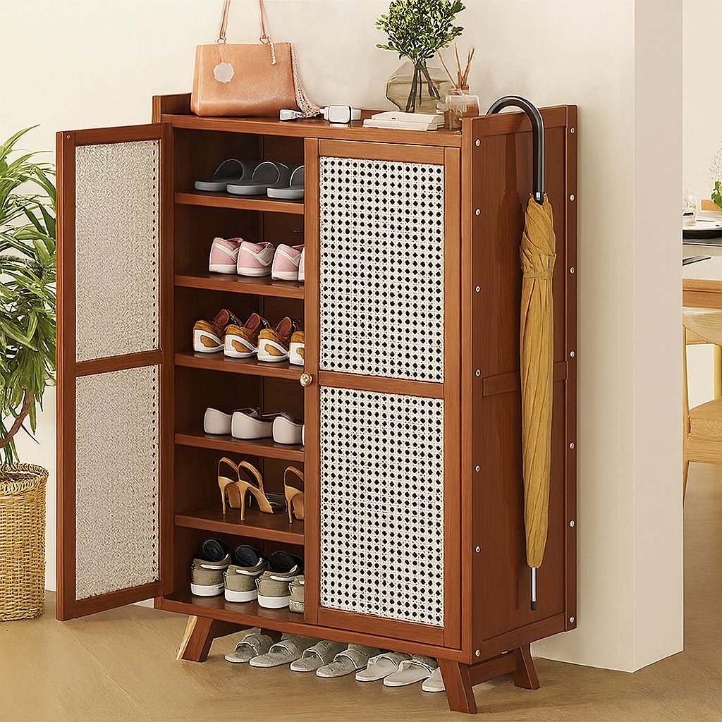 Shoe Storage Cabinet | Entryway Shoe Cabinet | Closed Shoe Rack ...
