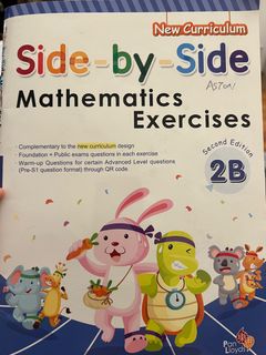Side by side Mathematics 3A &3B, 興趣及遊戲, 書本 & 文具, 教科書 - Carousell