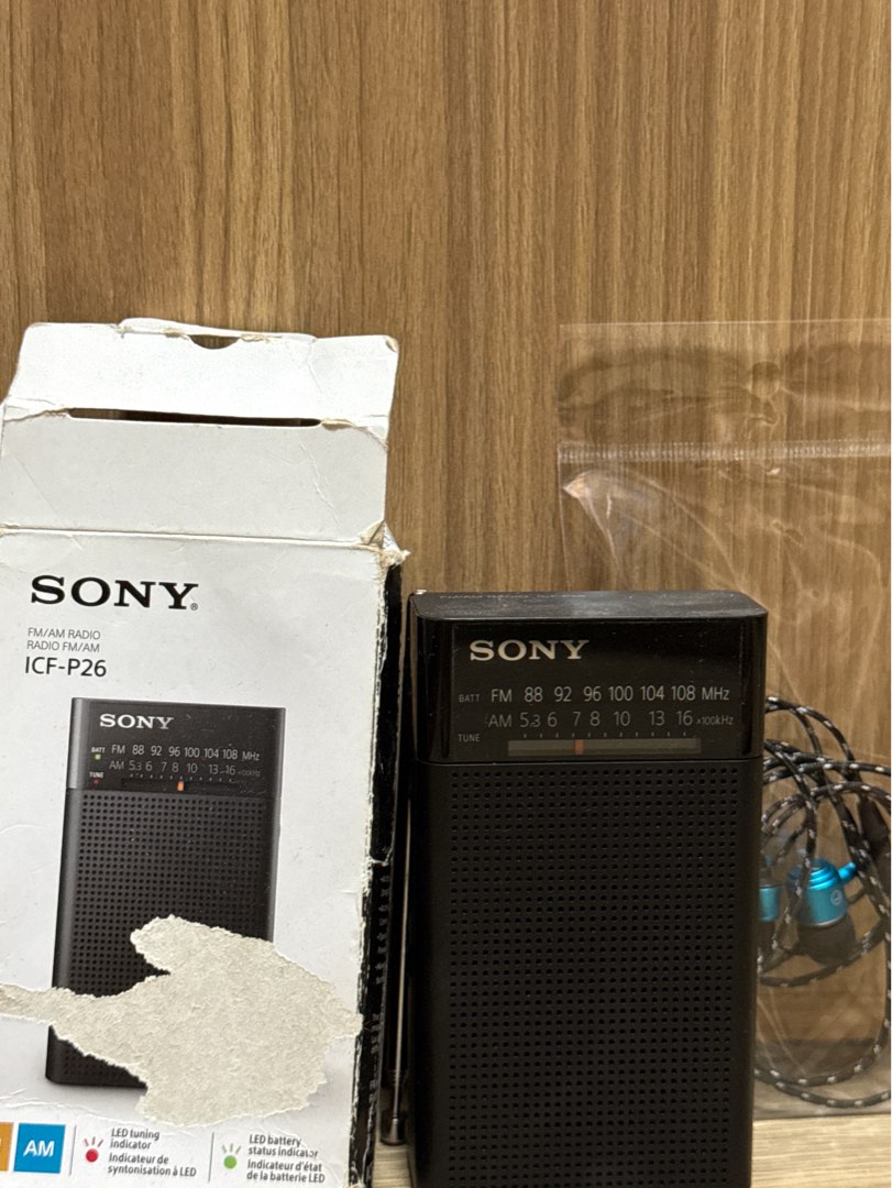 Sony ICF-P26收音機 DSE收音機, 音響器材, 其他音響配件及設備 - Carousell