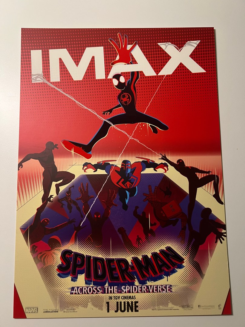 Spiderman Across The Spiderverse IMAX Poster, Hobbies & Toys ...