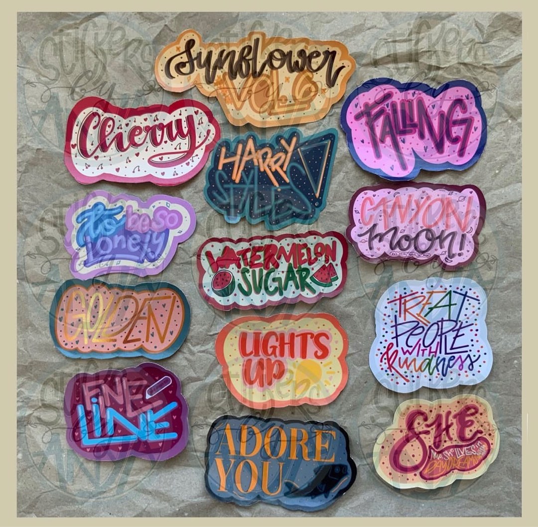 stickers for Fine Line by Harry Styles, Hobbies & Toys, Stationary ...