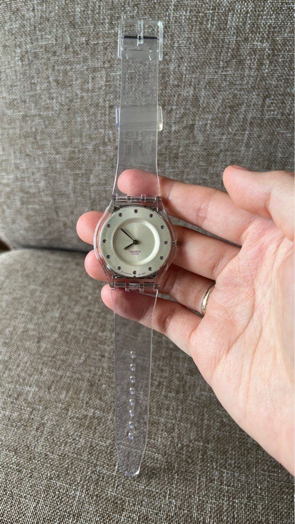 Swatch Transparent Watch Japan, Barang Mewah, Jam Tangan di Carousell