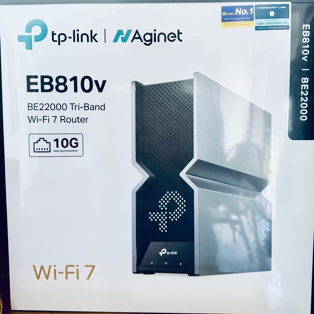 TP-Link EB810v BE22000 Tri-Band Wi-Fi 7 Router, Computers & Tech, Parts & Accessories ...